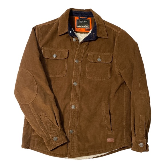 Jachs New York | Shirts | Jachs New York Mens Brown Corduroy Sherpa ...